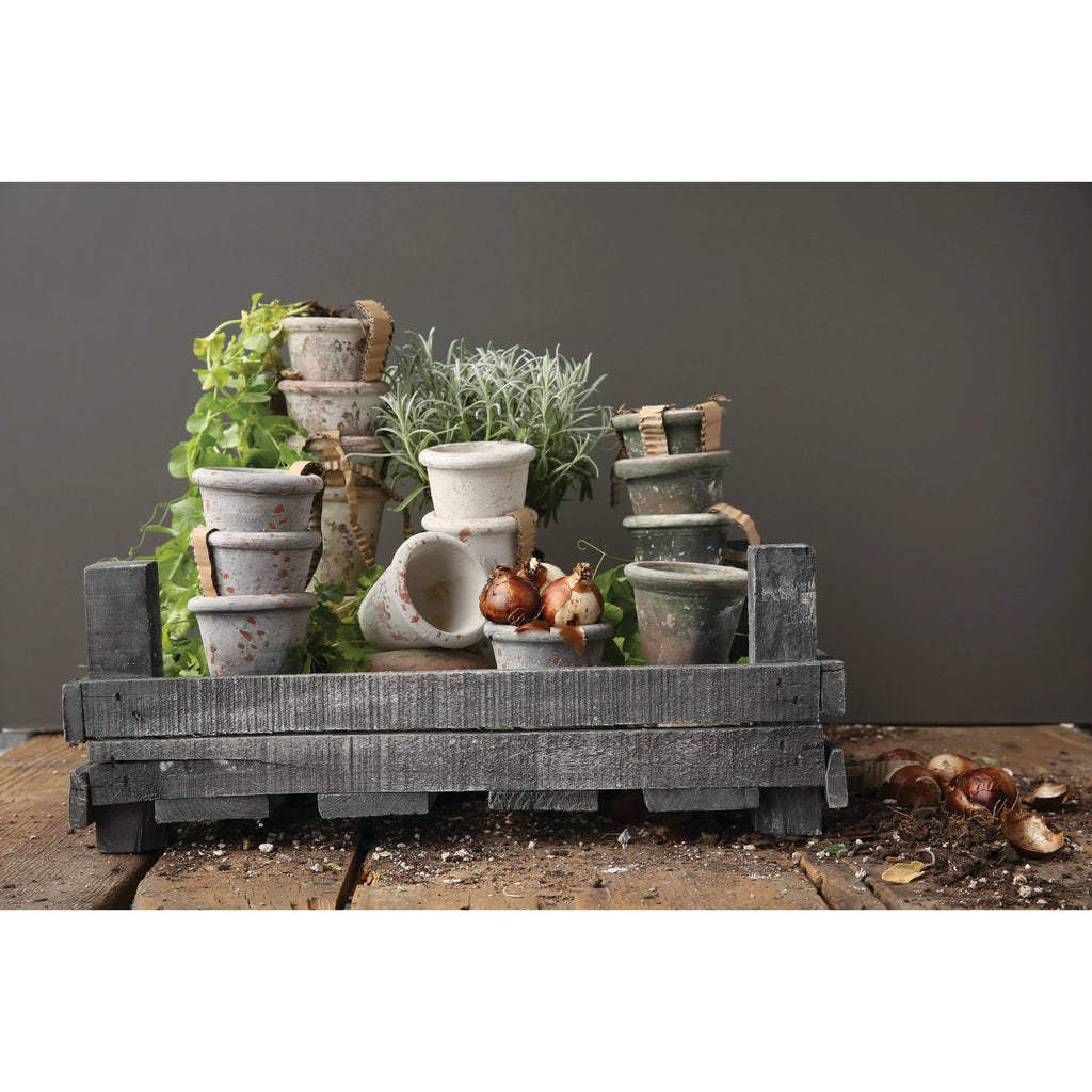 Distressed Clay Planter - 3.5"H – Grae Studio Design